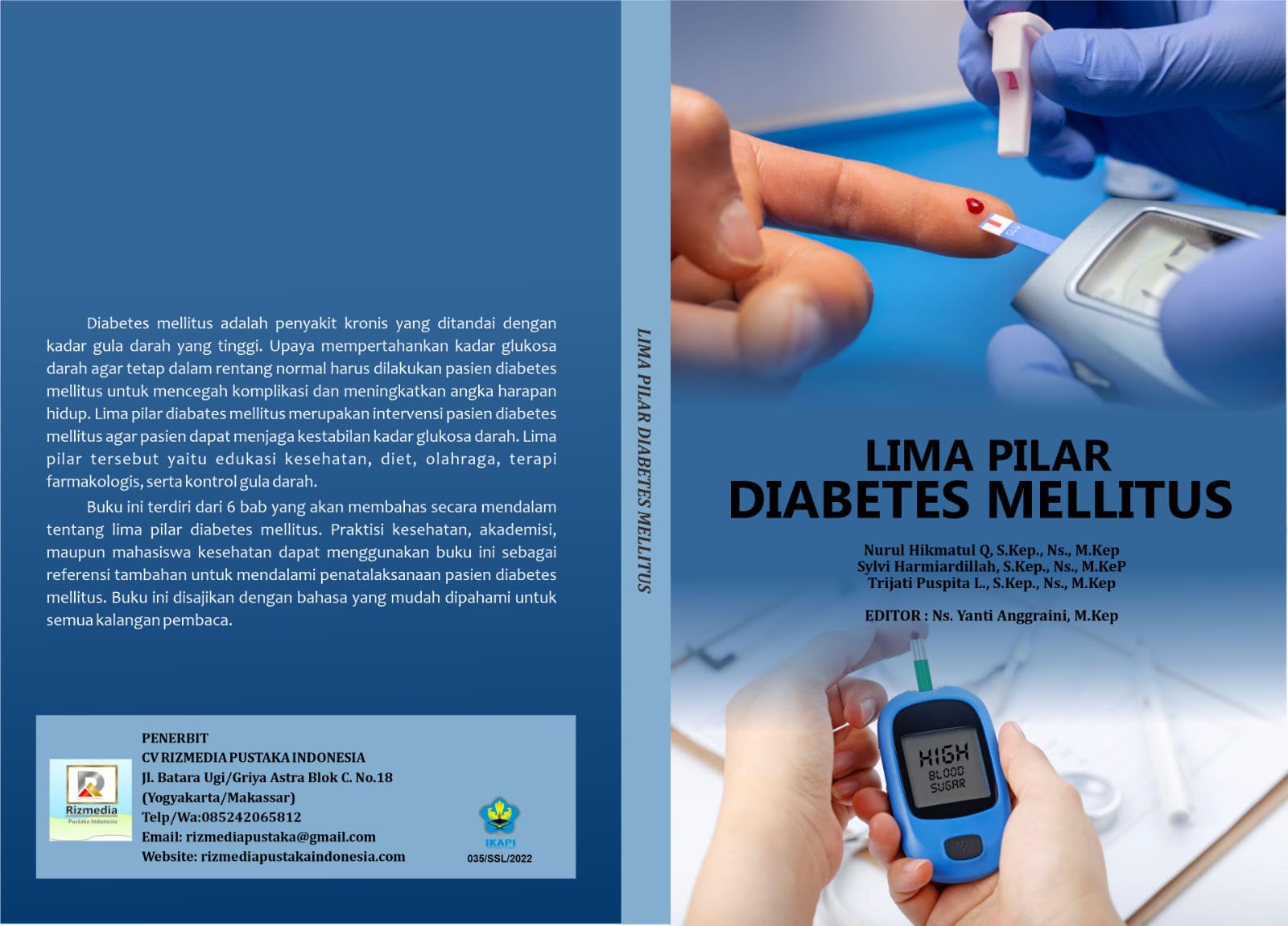 LIMA PILAR DIABETES MELLITUS | Rizmedia Pustaka Indonesia