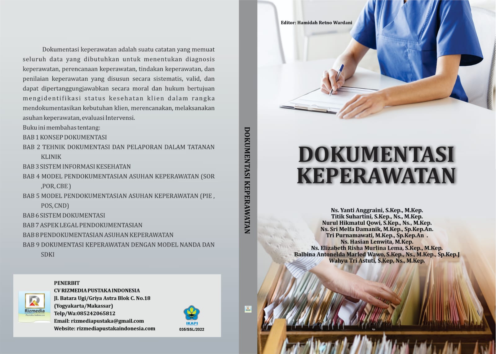DOKUMENTASI KEPERAWATAN | Rizmedia Pustaka Indonesia