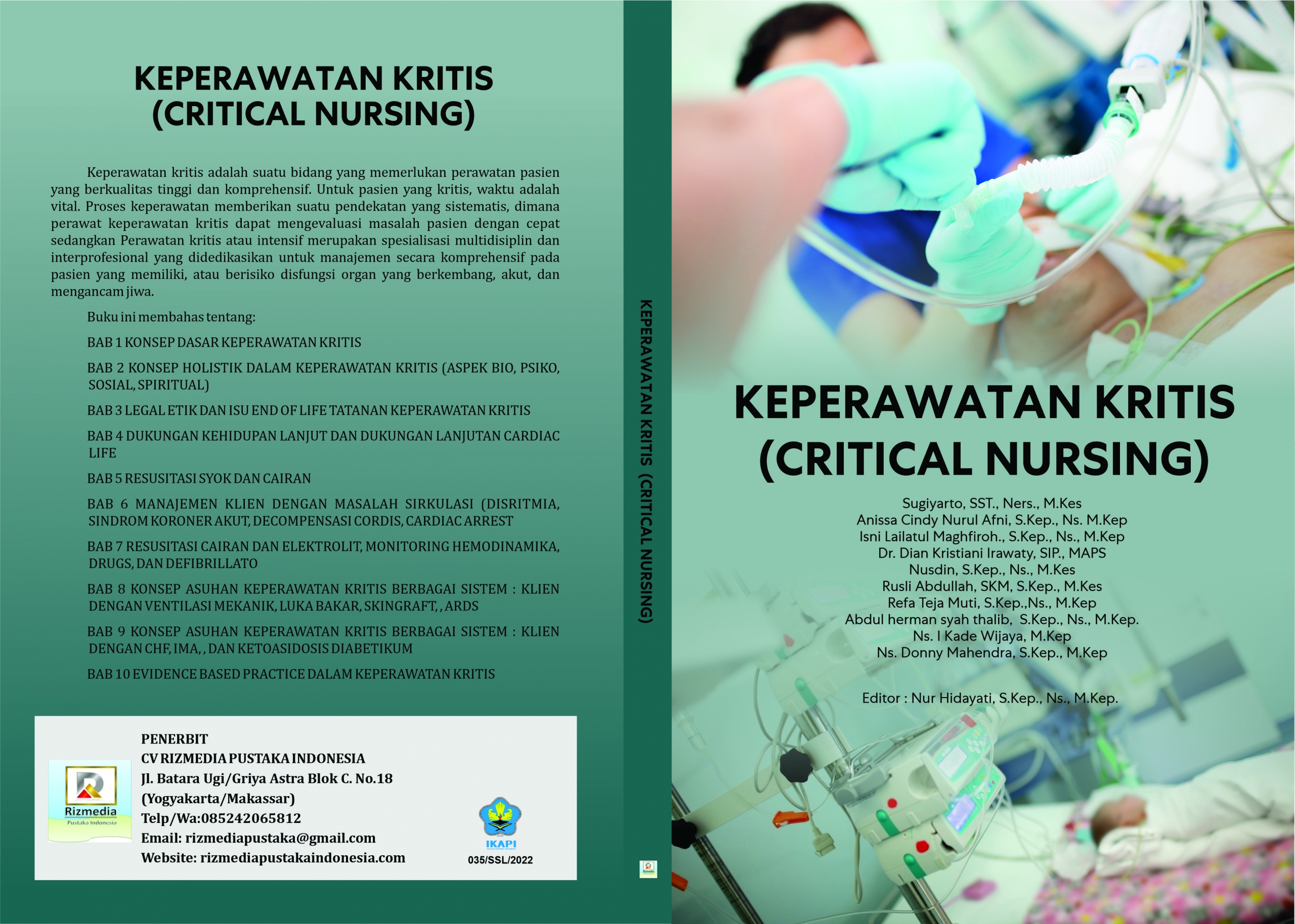 KEPERAWATAN KRITIS (CRITICAL NURSING ) | Rizmedia Pustaka Indonesia